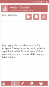 Acapela Group | Acapela TTS Voices (Google Play) – HOW TO