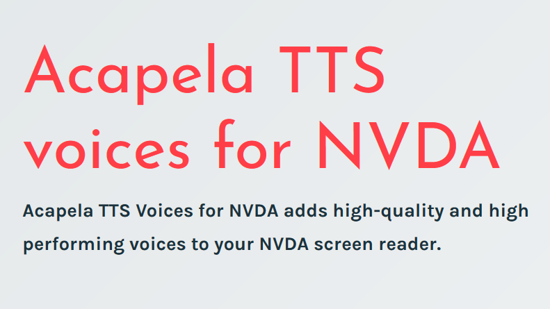 Acapela Group | Nachrichten & Agenda